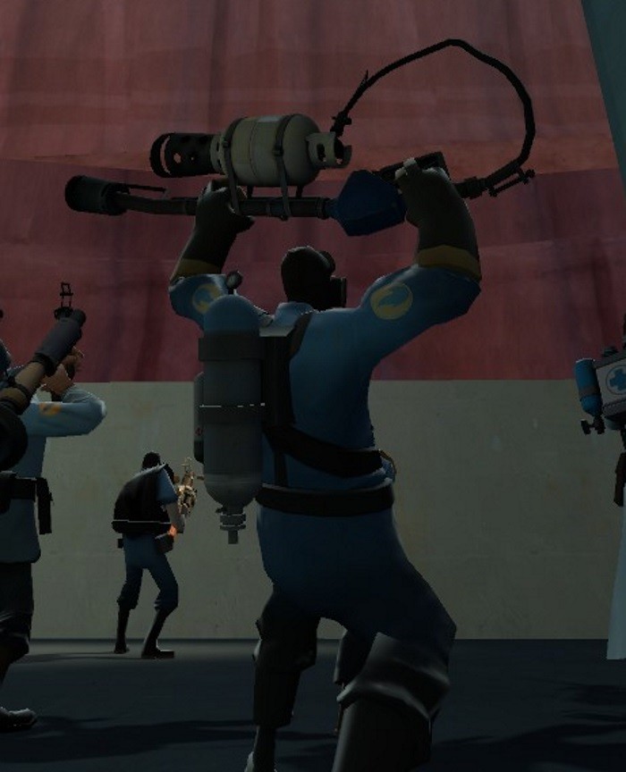 Clean Team Themed Pyro Backpack Mod for Team Fortress 2 | TF2 Mods