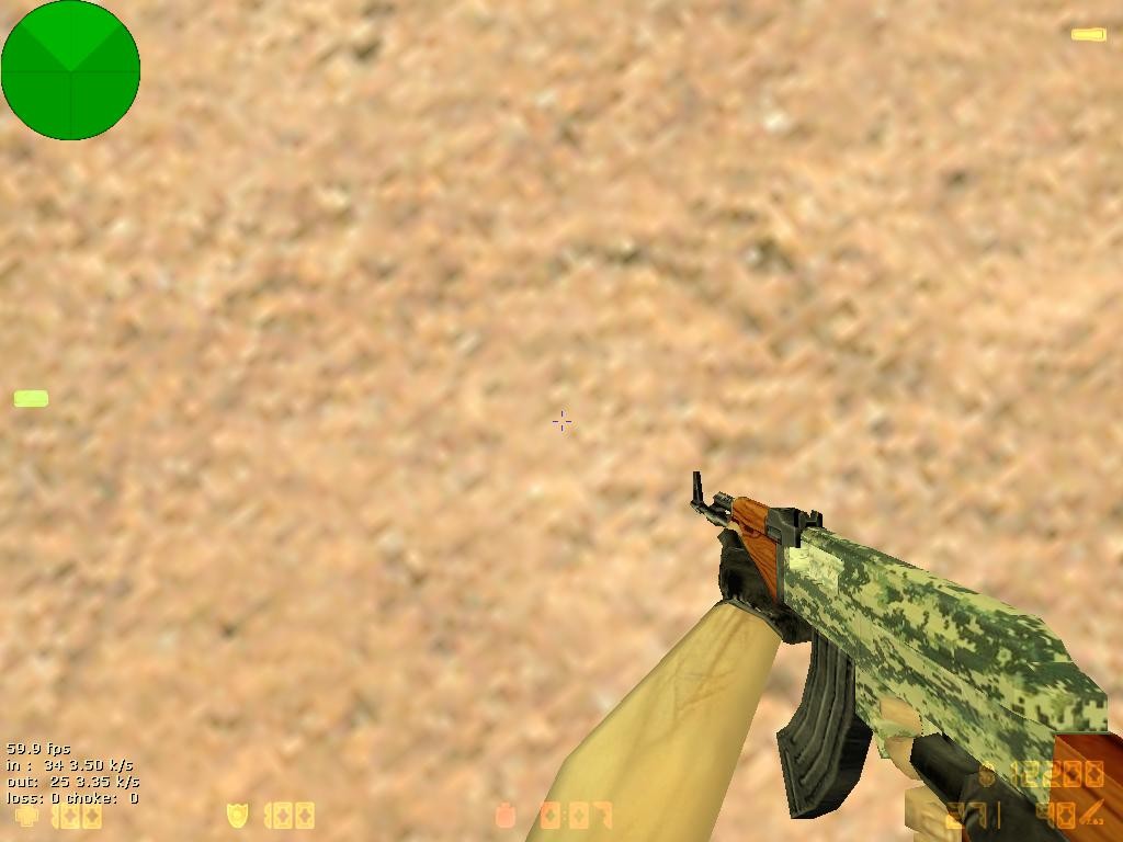 AK 47 Forest DDPAT [Counter-Strike 1.6] [Mods]