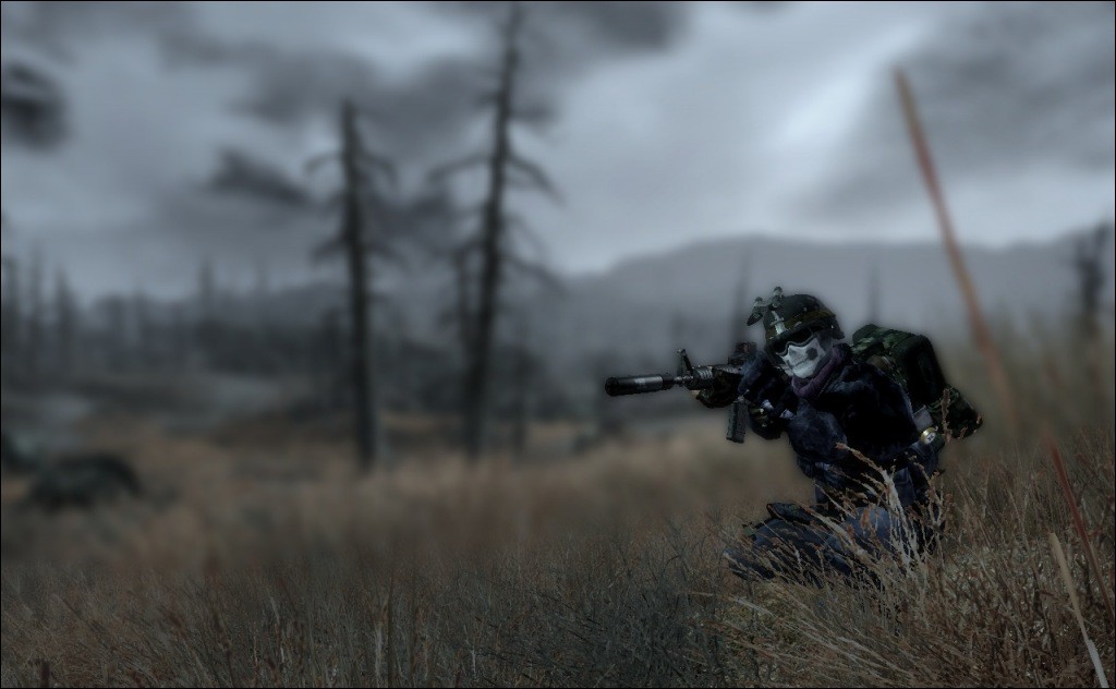 Ghost Combat Helmet Mod for Fallout 3 | FO3 Mods