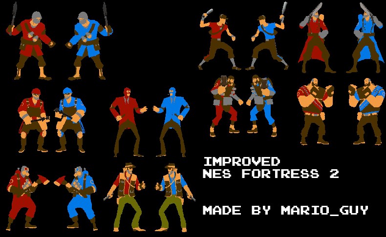 Improved NES Fortress 2 [Team Fortress 2] [Mods]