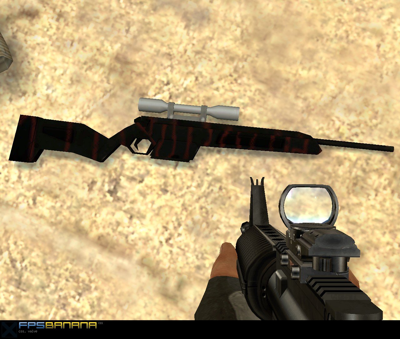 Red Tiger Scout w silver scope [Counter-Strike: Source] [Mods]