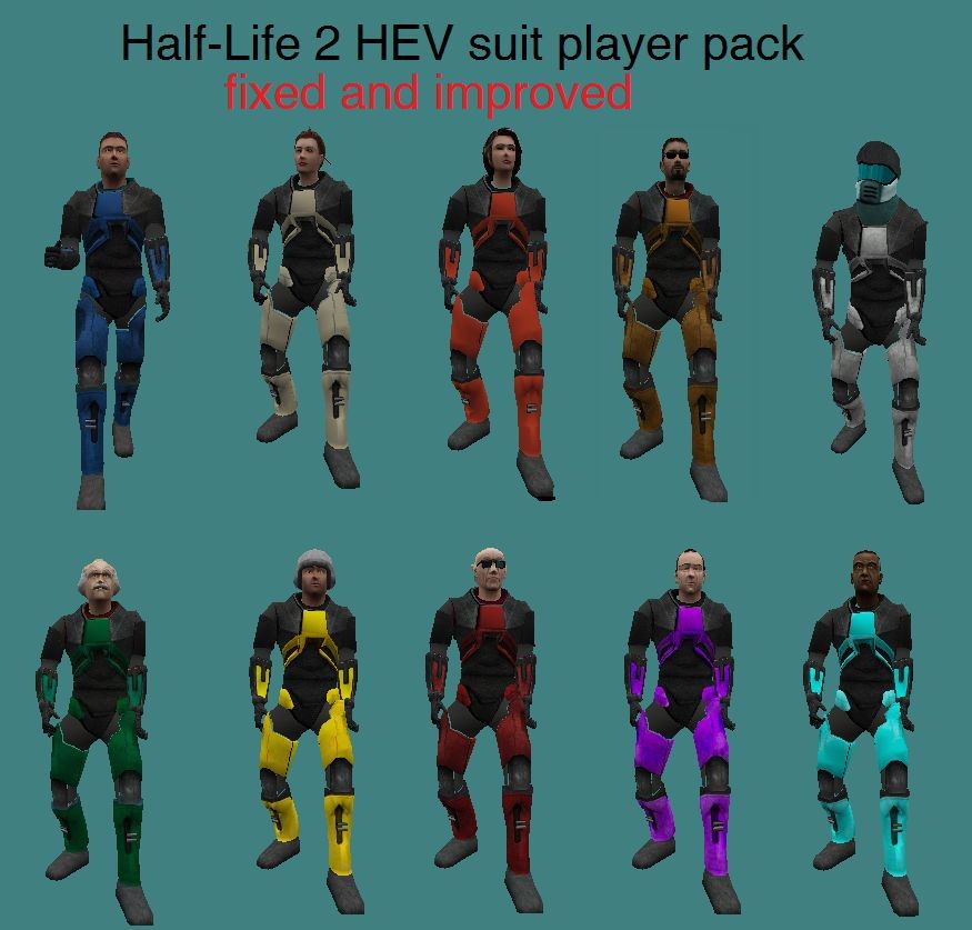 HL HL2 HEV players pack [Half-Life] [Mods]