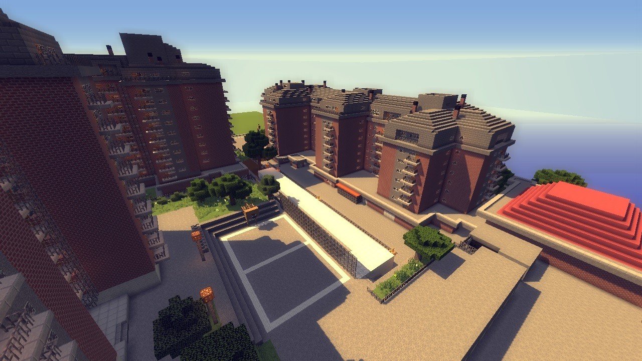 Red Buildings Smederevo, Serbia [Minecraft] [Mods]