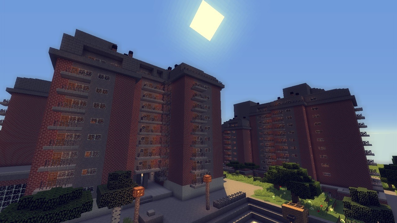 Red Buildings Smederevo, Serbia [Minecraft] [Mods]