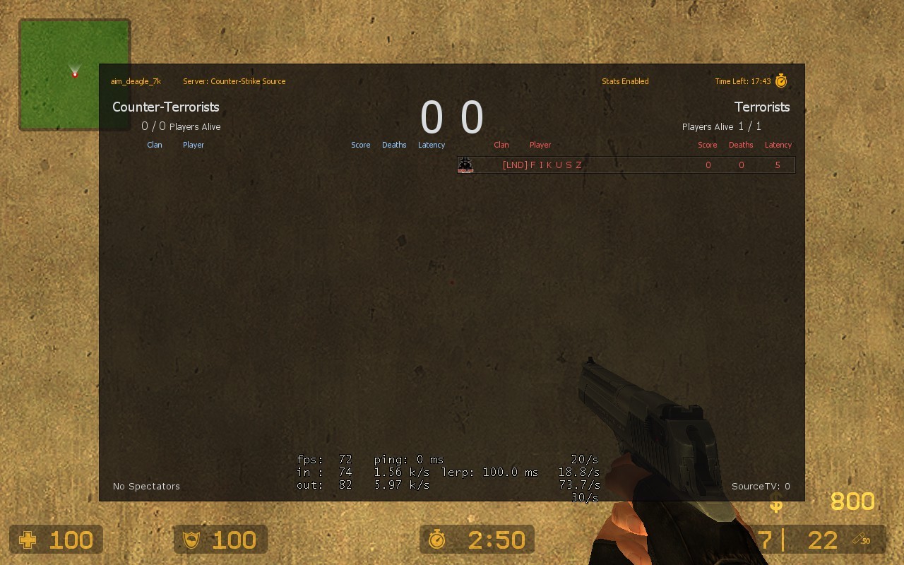 Scoreboard V1 Mod for Counter-Strike: Source | CS:S Mods