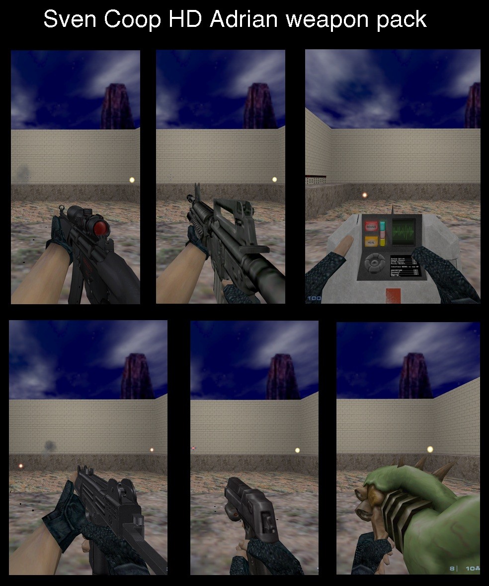 SC HD Adrian weapon pack Mod for Sven Co-op | SC Mods