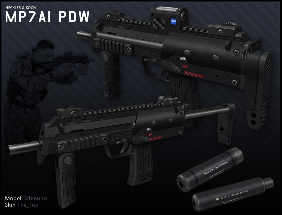 HK MP7A1 PDW Mod for Counter-Strike 1.6 | CS1.6 Mods