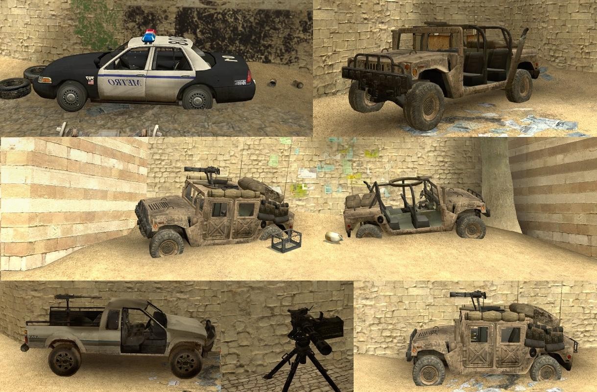 MW2 Cars for de_dust2 Mod for Counter-Strike: Source | CS:S Mods