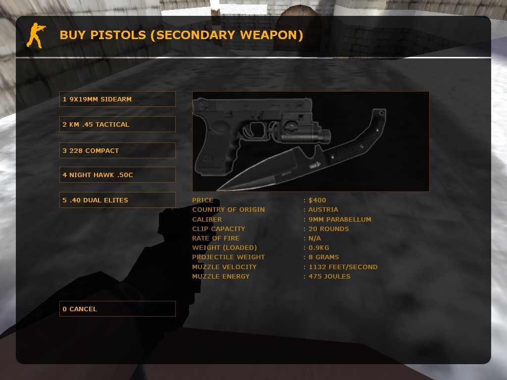 MW2 Style Tactical Glock 18 + Knife On Aonikenk's Mod for Counter ...