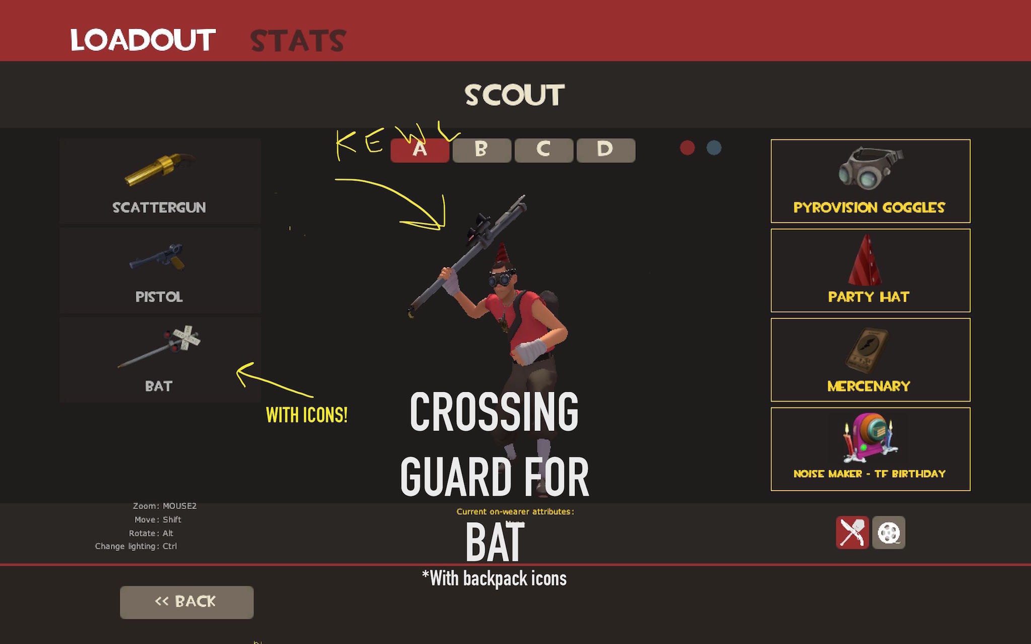 Crossing Guard for the stock bat (with icons) Mod for Team Fortress 2 ...