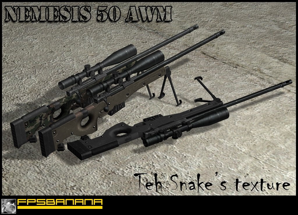 Nemesis 50 AWM On ruSH's Mod for Counter-Strike 1.6 | CS1.6 Mods