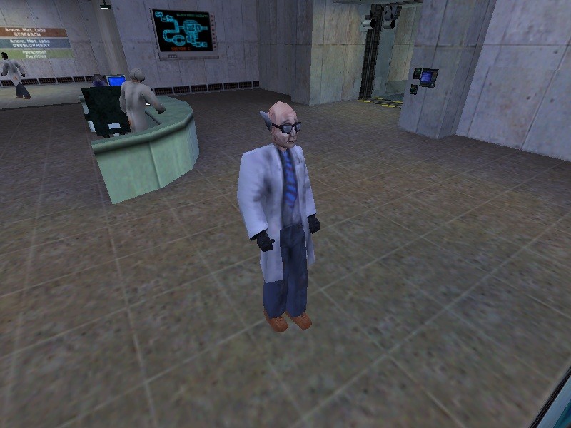 Alpha Scientist on retail animations Mod for Half-Life | HL Mods