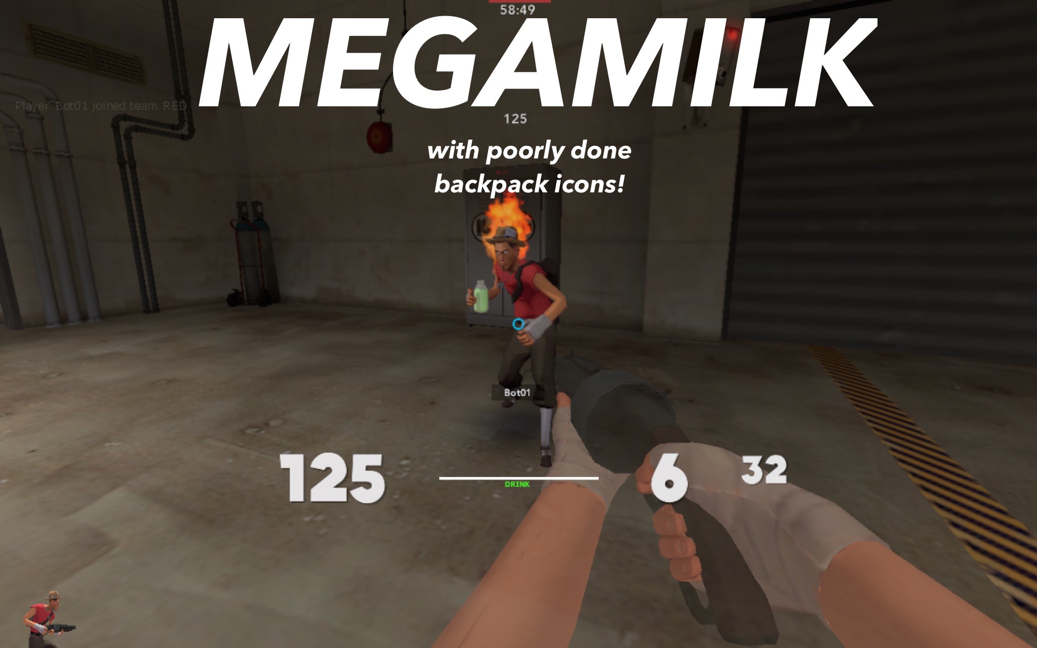 MEGA MILK (for bonk & crit cola) Mod for Team Fortress 2 | TF2 Mods