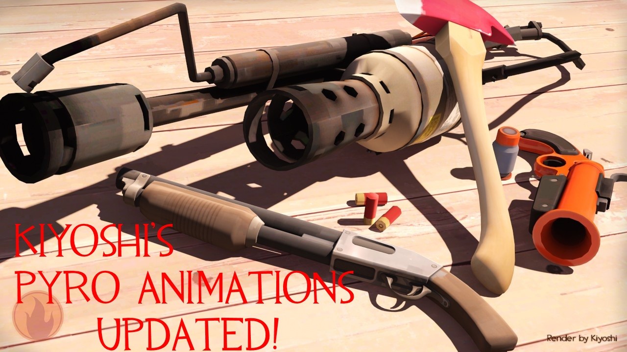Kiyoshi's Pyro Re-animated FP Animations Mod for Team Fortress 2 | TF2 Mods