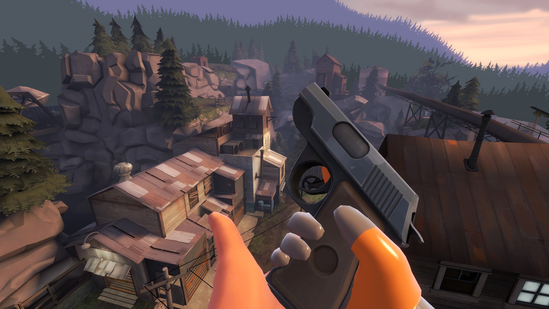 Two handed, centered Engineer Pistol Mod for Team Fortress 2 | TF2 Mods
