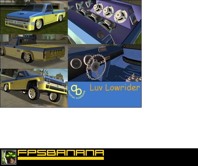 Luv Lowrider Mod for Grand Theft Auto: San Andreas | GTA:SA Mods