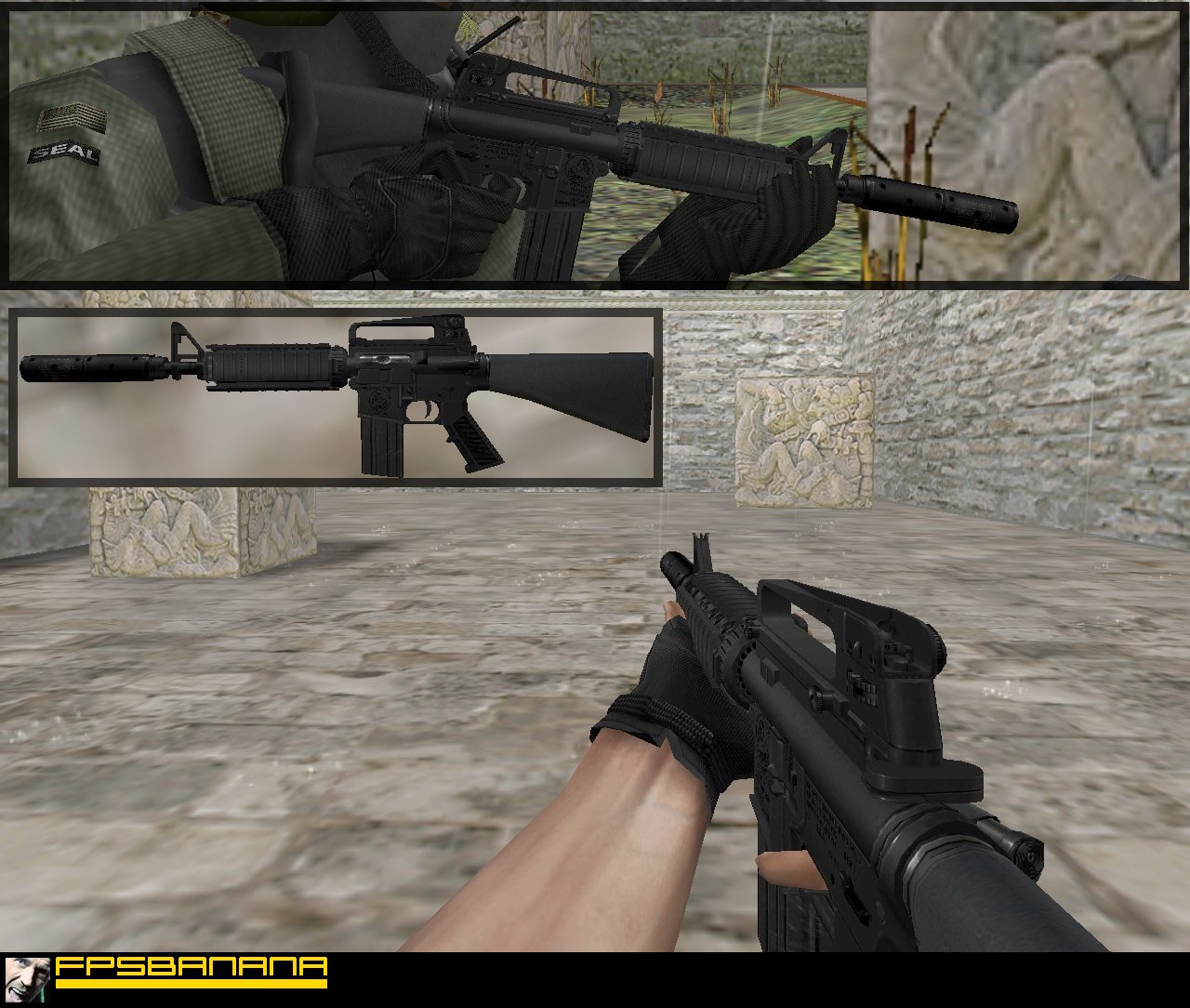 Custom M4A1 v2* [Counter-Strike: Condition Zero] [Mods]