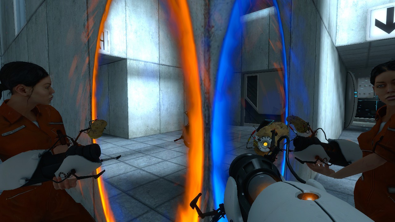 Glados Potato On Portal Gun