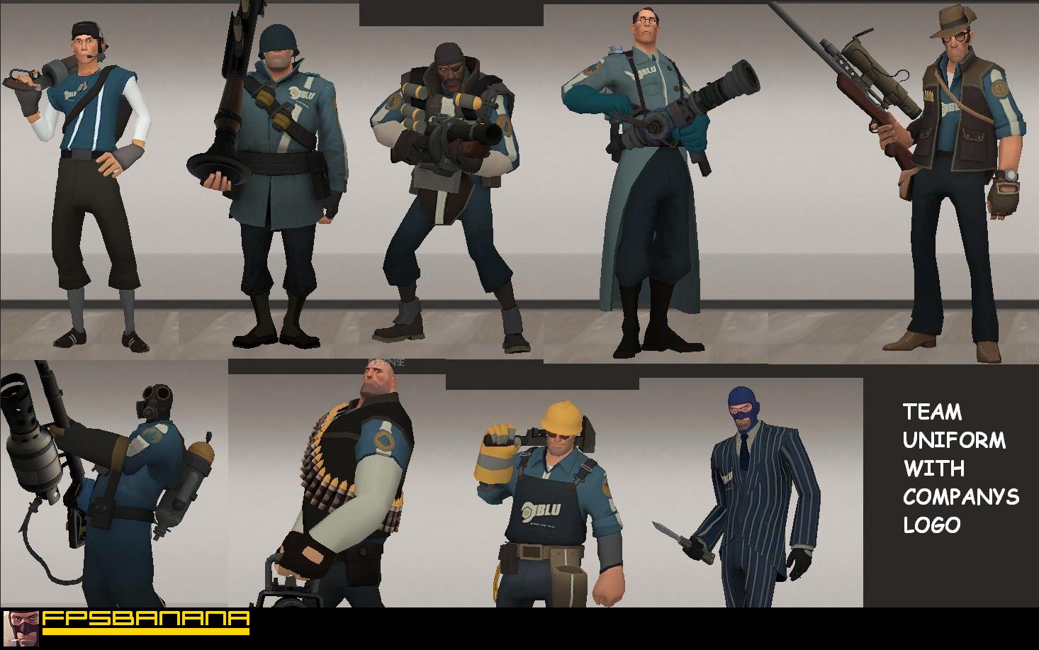 Team Uniforms Pack Mod for Team Fortress 2 | TF2 Mods