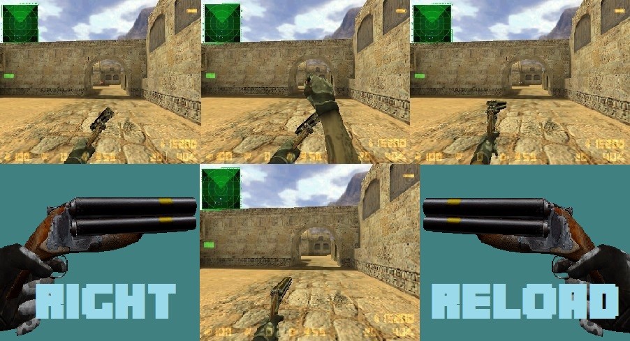 Dual Double Barrel Mod for Counter-Strike 1.6 | CS1.6 Mods