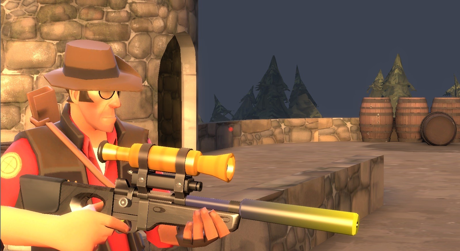 Pumpkin Patch Hitman's Heatmaker. Mod for Team Fortress 2 | TF2 Mods