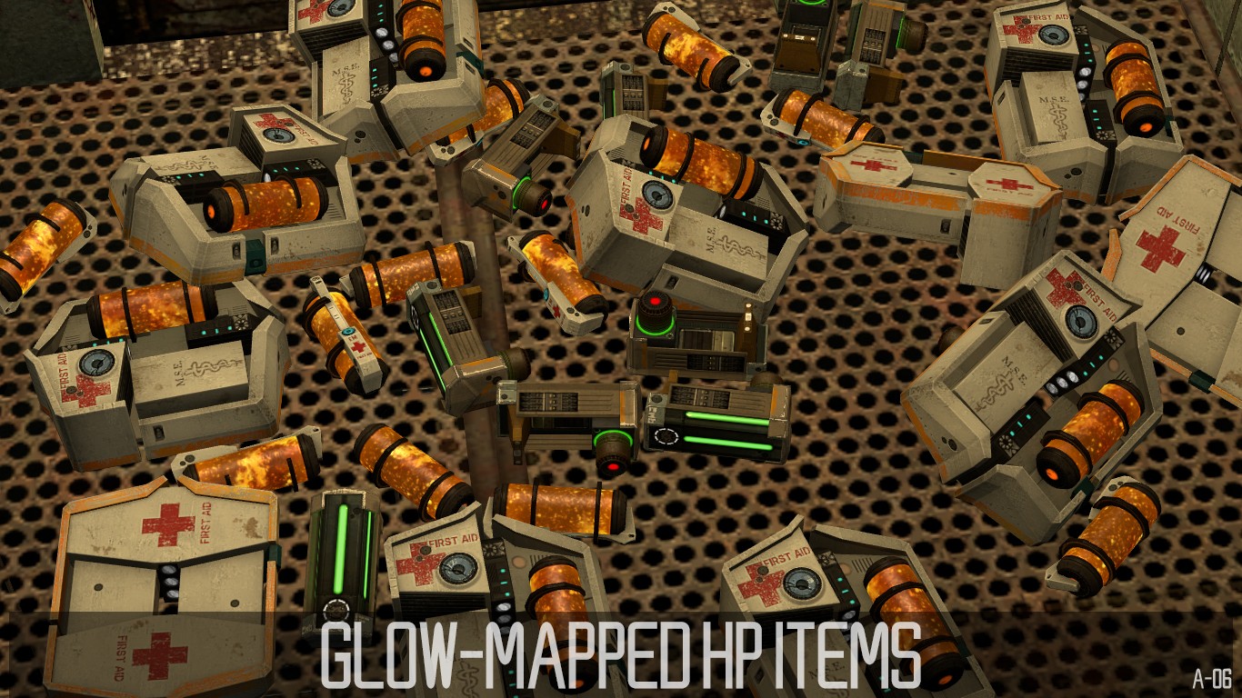 Glow-Mapped HP Items Mod for Half-Life 2 | HL2 Mods