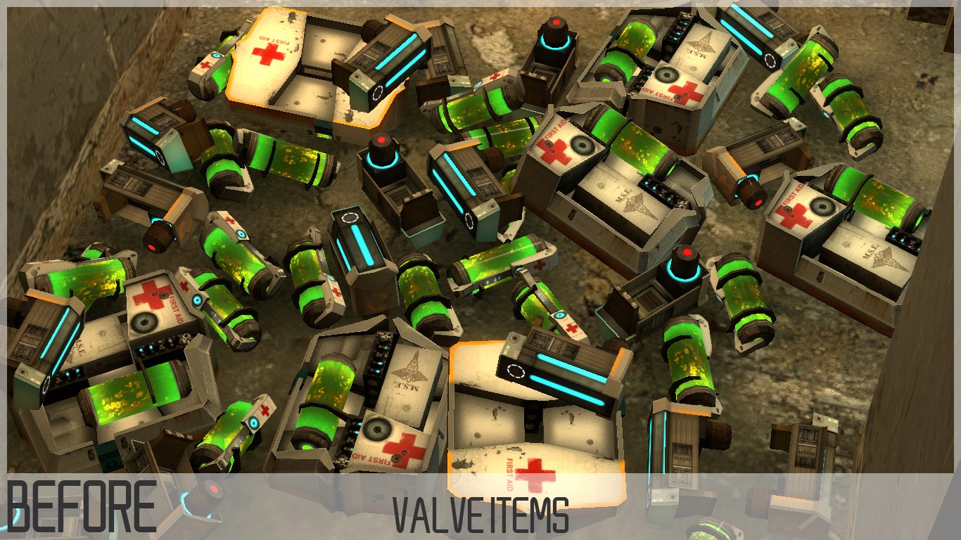 Glow-Mapped HP Items Mod for Half-Life 2 | HL2 Mods