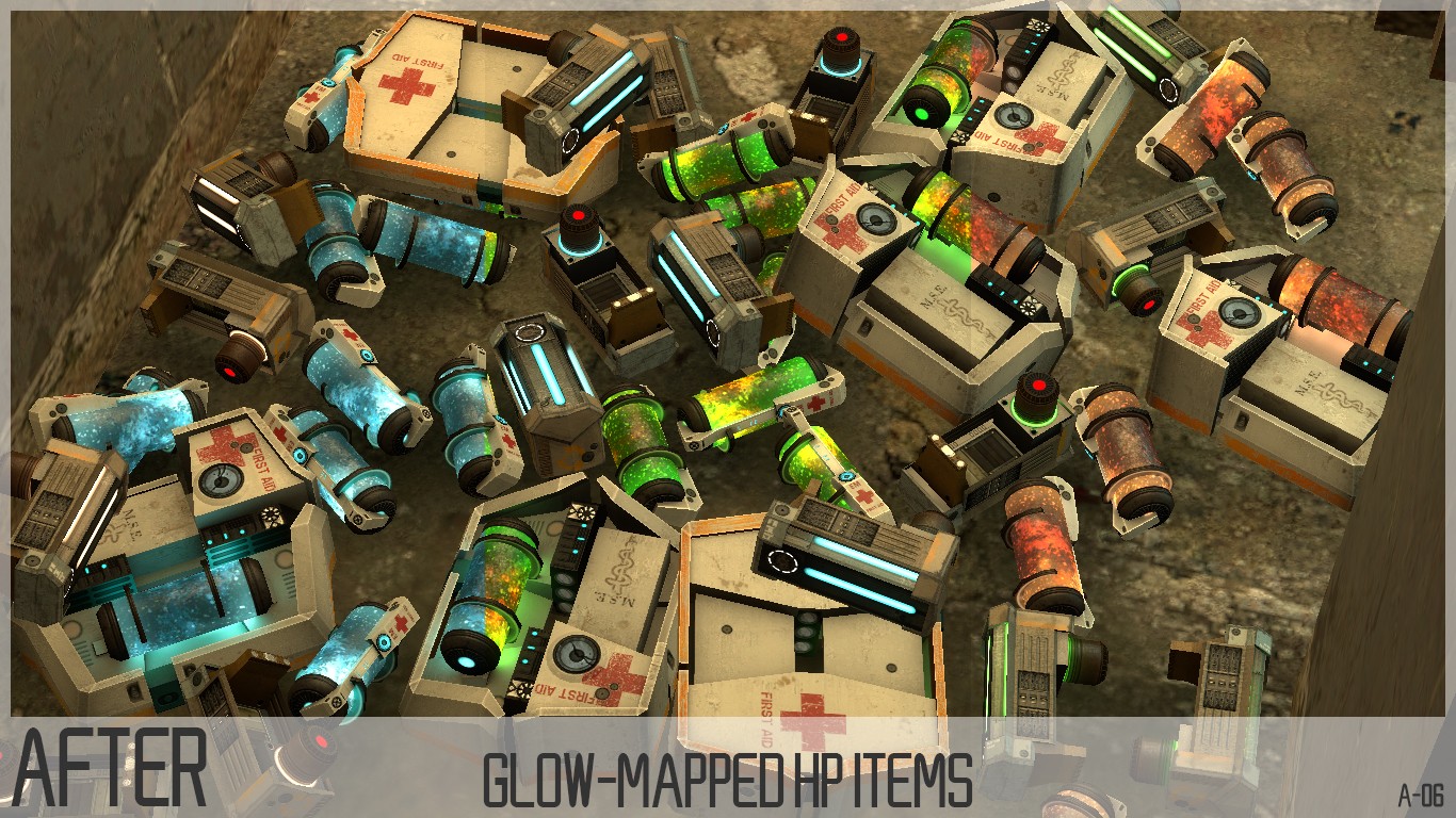 Glow-Mapped HP Items Mod for Half-Life 2 | HL2 Mods