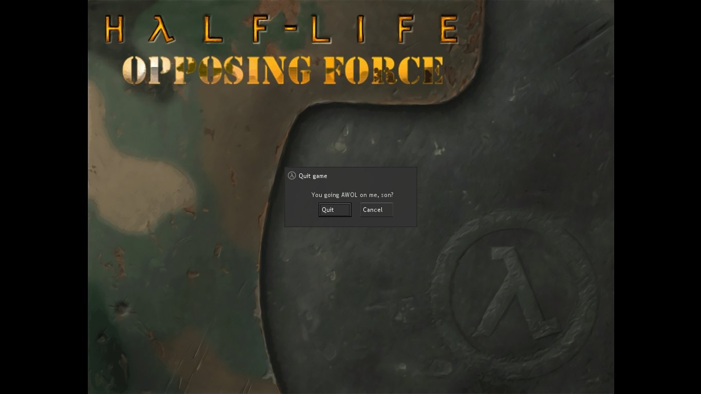 Opposing Force WON Menu Re-Creation Mod for Half-Life: Opposing Force ...
