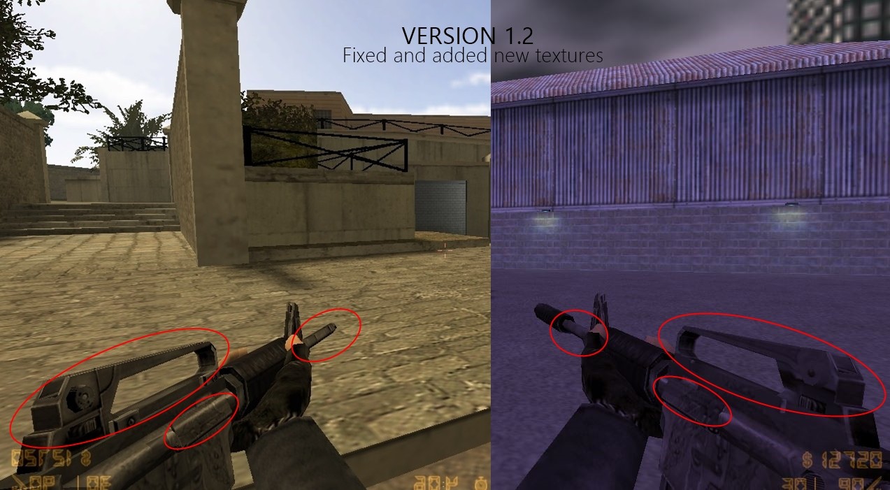 Default M4A1 Basilisk Mod for Counter-Strike 1.6 | CS1.6 Mods