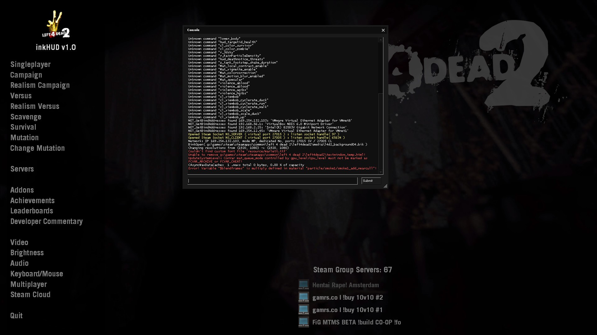 inkHUD Mod for Left 4 Dead 2 | L4D2 Mods