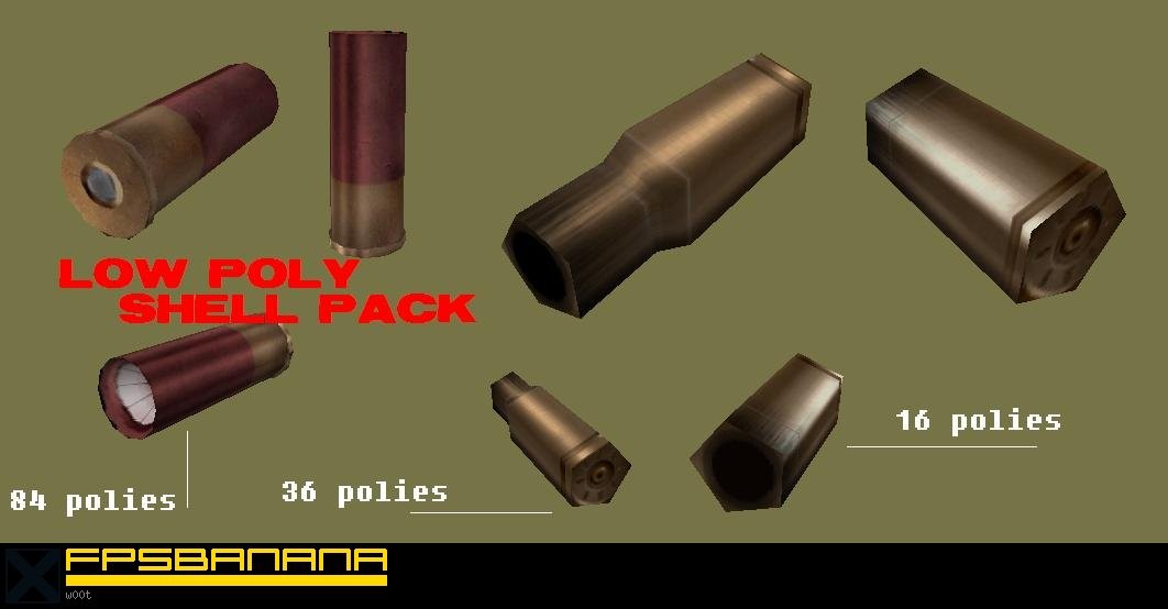 Low Poly Shells Mod for Counter-Strike 1.6 | CS1.6 Mods
