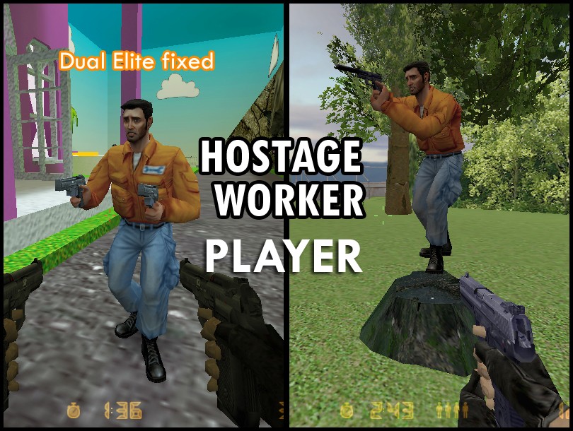 Hostage Model for Player CT/T Mod for Counter-Strike 1.6 | CS1.6 Mods