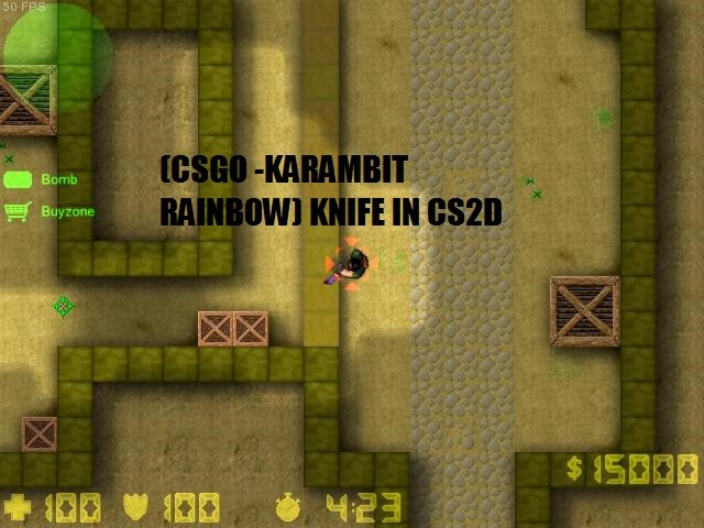 Karambit Rainbow Mod for CS2D | CS2D Mods