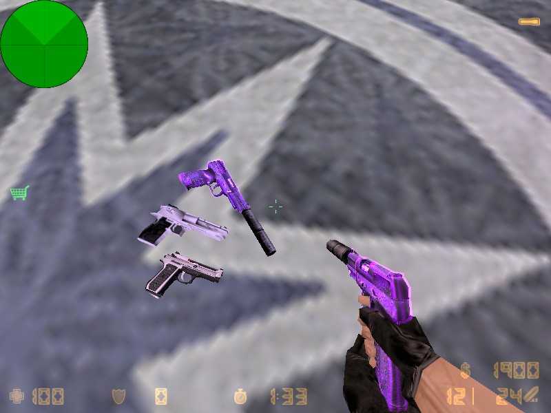 FiveseveN | Purple Cullet for usp.45 [Counter-Strike 1.6] [Mods]