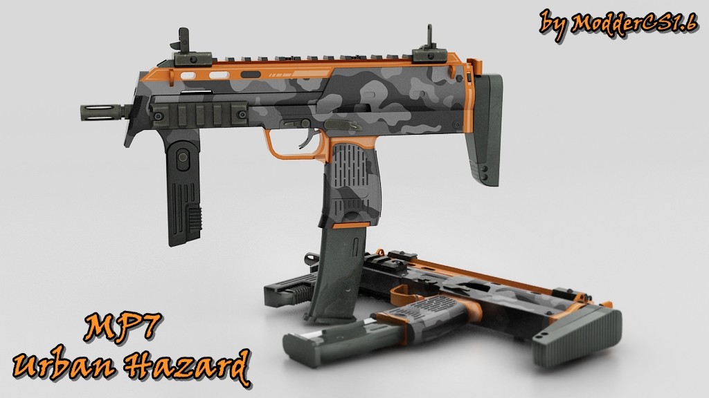 MP7 | Urban Hazard [Counter-Strike 1.6] [Mods]