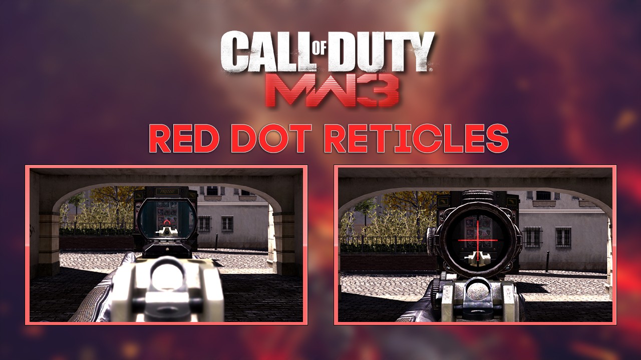 MW3 Custom Red Dot Reticles Mod for Call of Duty: Modern Warfare 3 ...