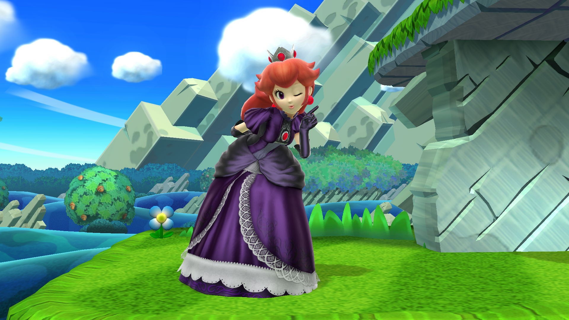 Goth Peach Mod for Super Smash Bros. (Wii U) | SSB4U Mods