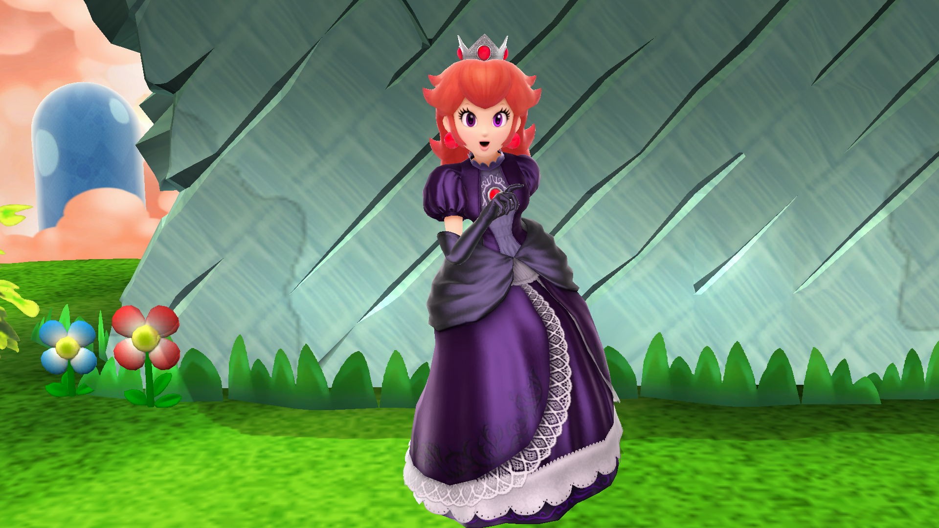 Goth Peach Mod for Super Smash Bros. (Wii U) | SSB4U Mods