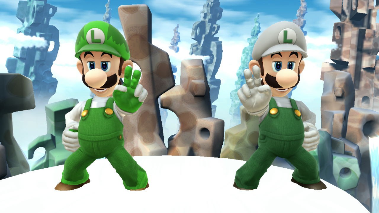 Fire and Ice Luigi [Super Smash Bros. (Wii U)] [Mods]