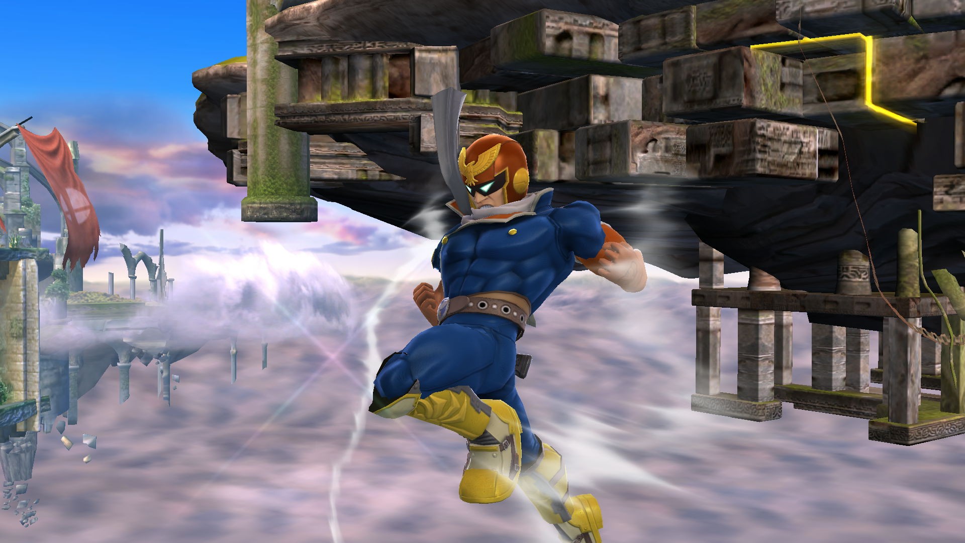 Melee Blue Falcon Skin [Super Smash Bros. (Wii U)] [Mods]