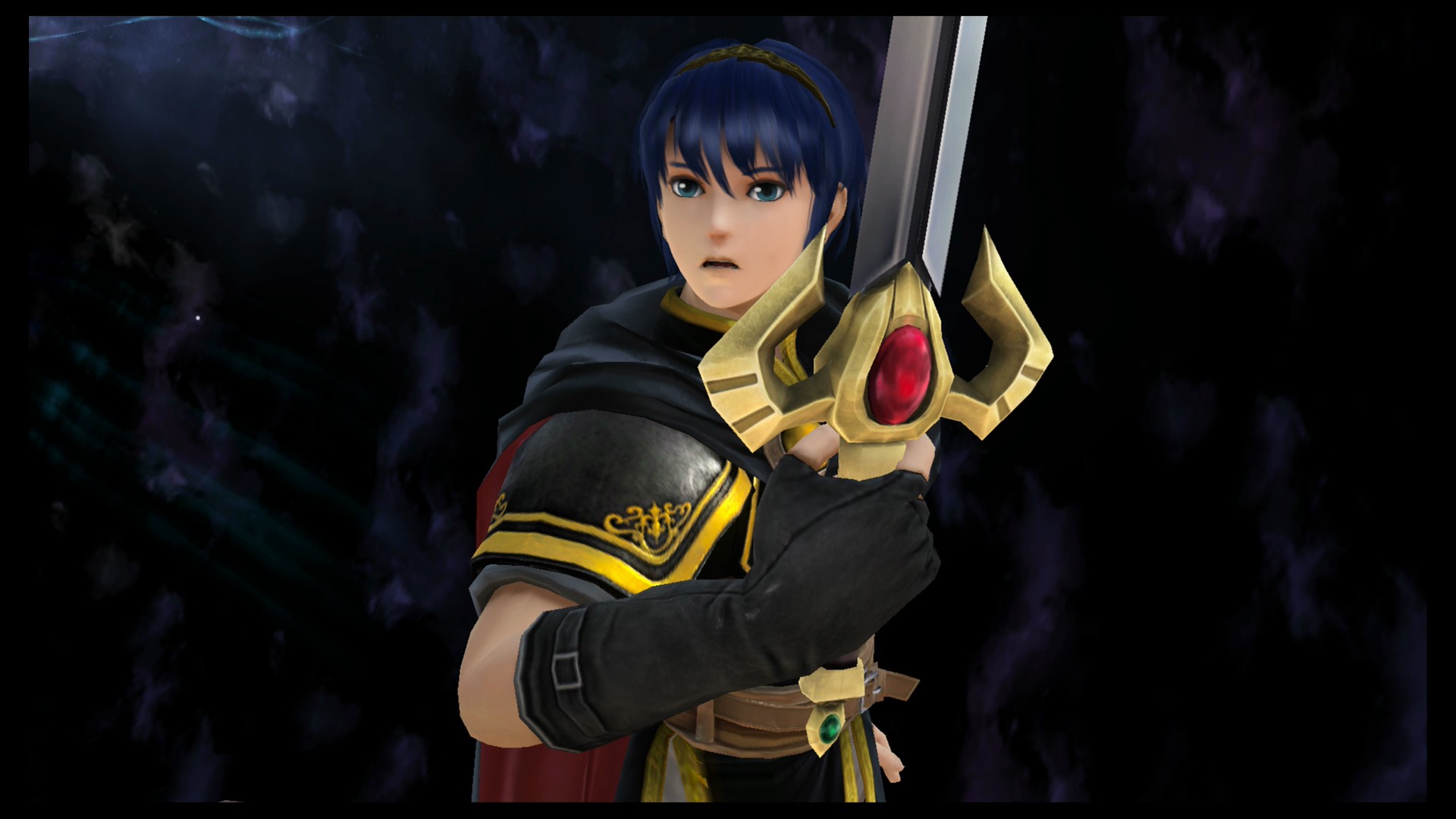 Black Melee Marth (recolor) Mod for Super Smash Bros. (Wii U) | SSB4U Mods
