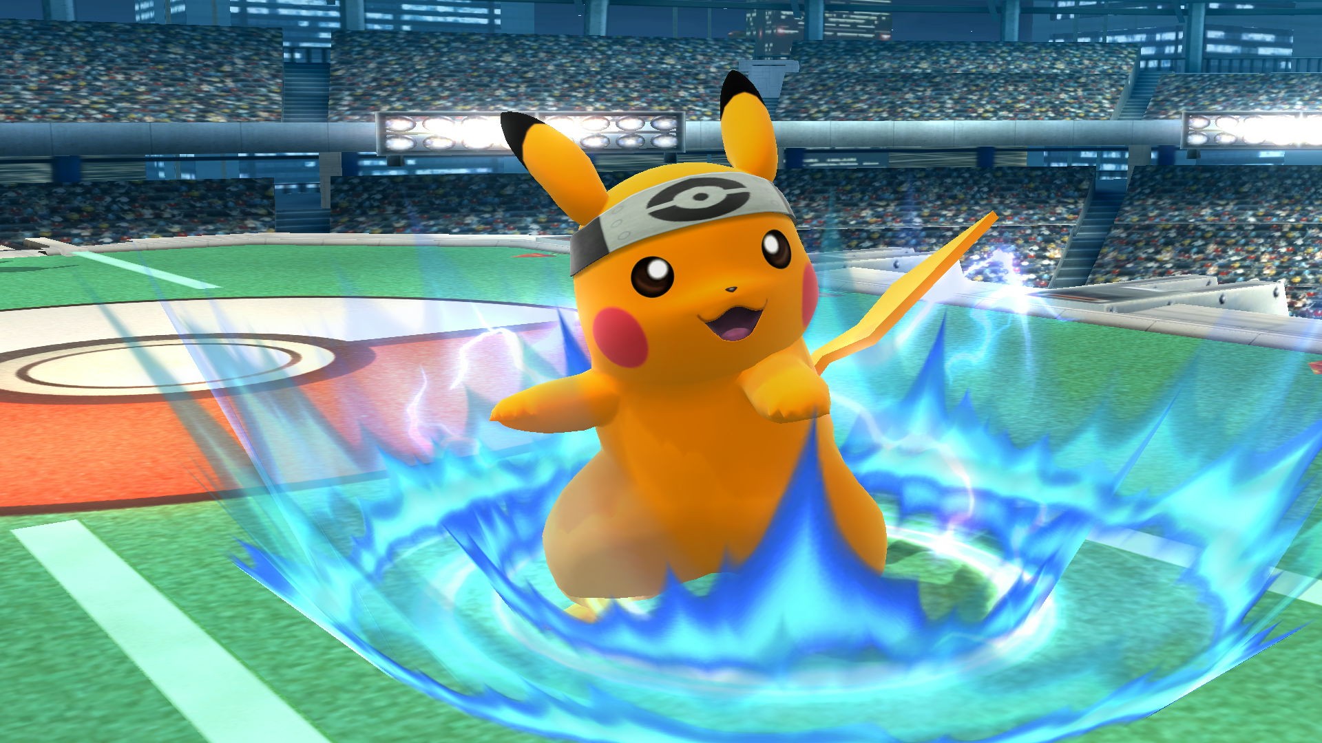 Pikachu with Forehead Protector (Naruto) [Super Smash Bros. (Wii U)] [Mods]