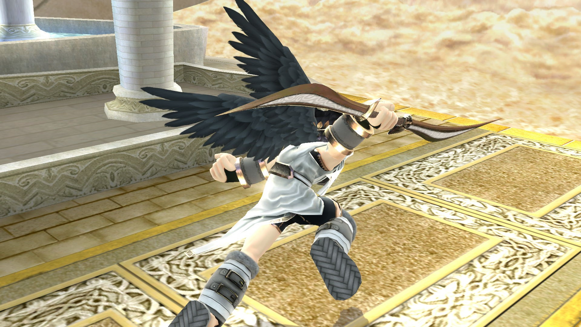 Black & White Dark Pit [Super Smash Bros. (Wii U)] [Mods]