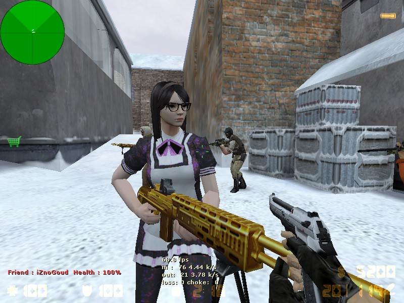 Nerdy girl in cs 1.6 Mod for Counter-Strike 1.6 | CS1.6 Mods