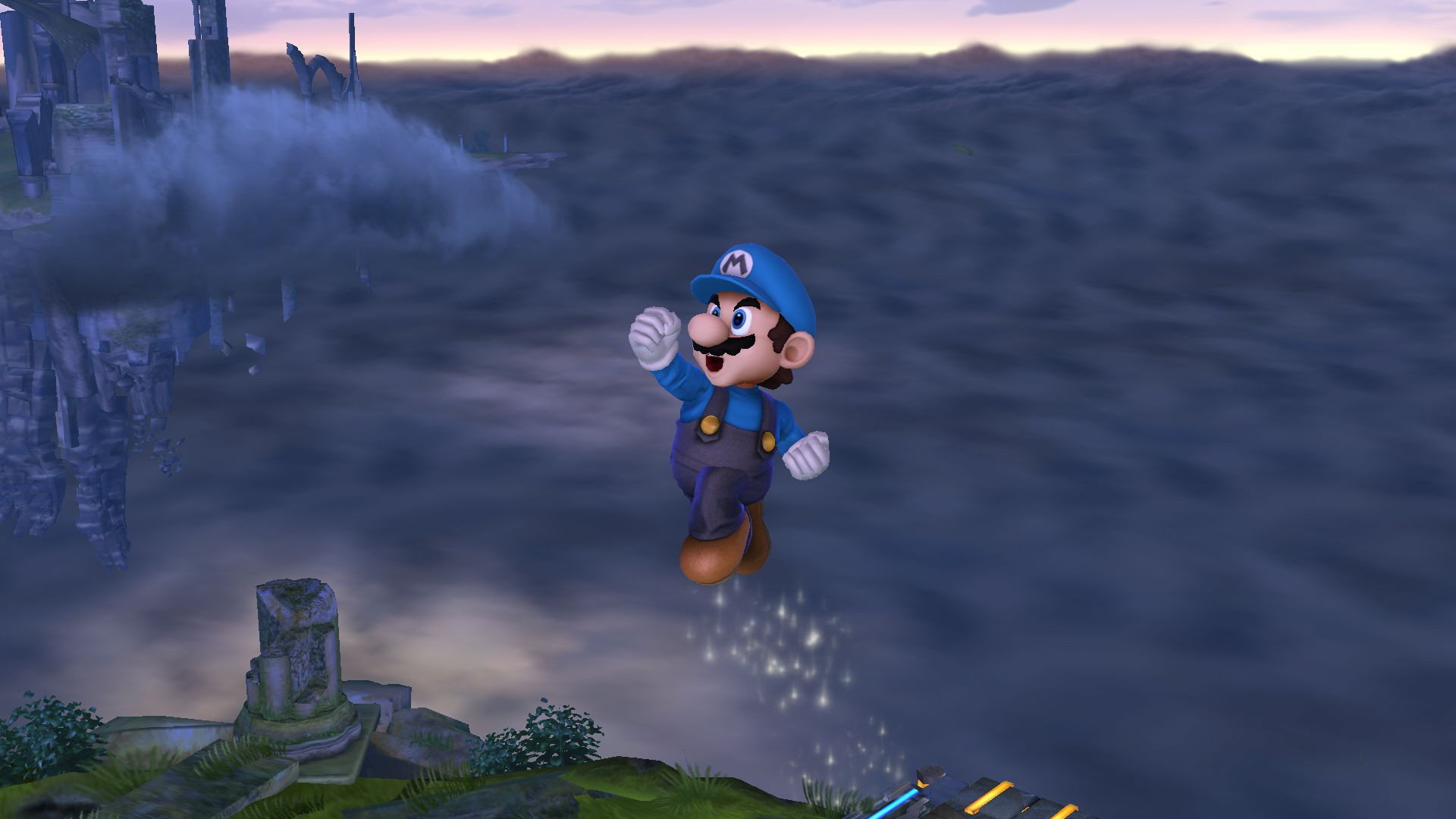 Luigi Blue Alt On Mario! Mod for Super Smash Bros. (Wii U) | SSB4U Mods