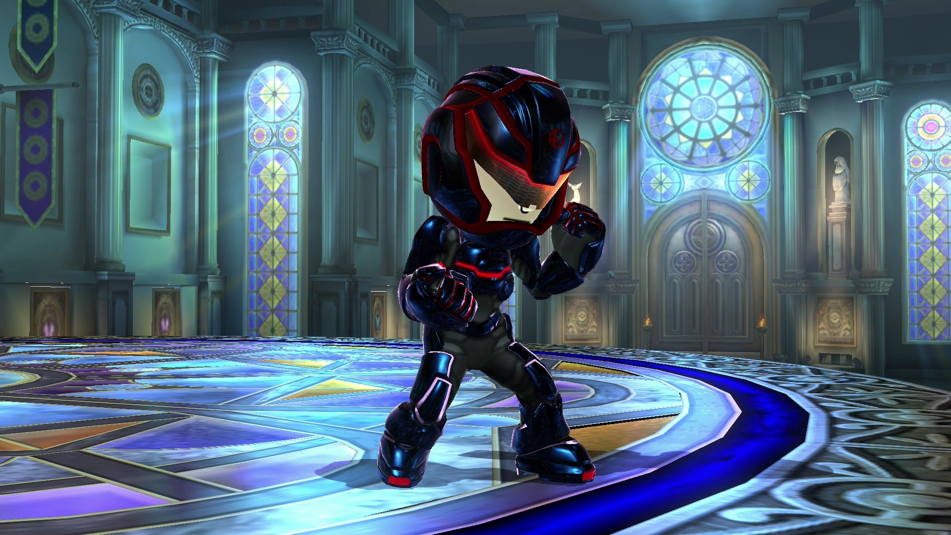 Dark Bionic Armor for Male Mii Brawler [Super Smash Bros. (Wii U)] [Mods]