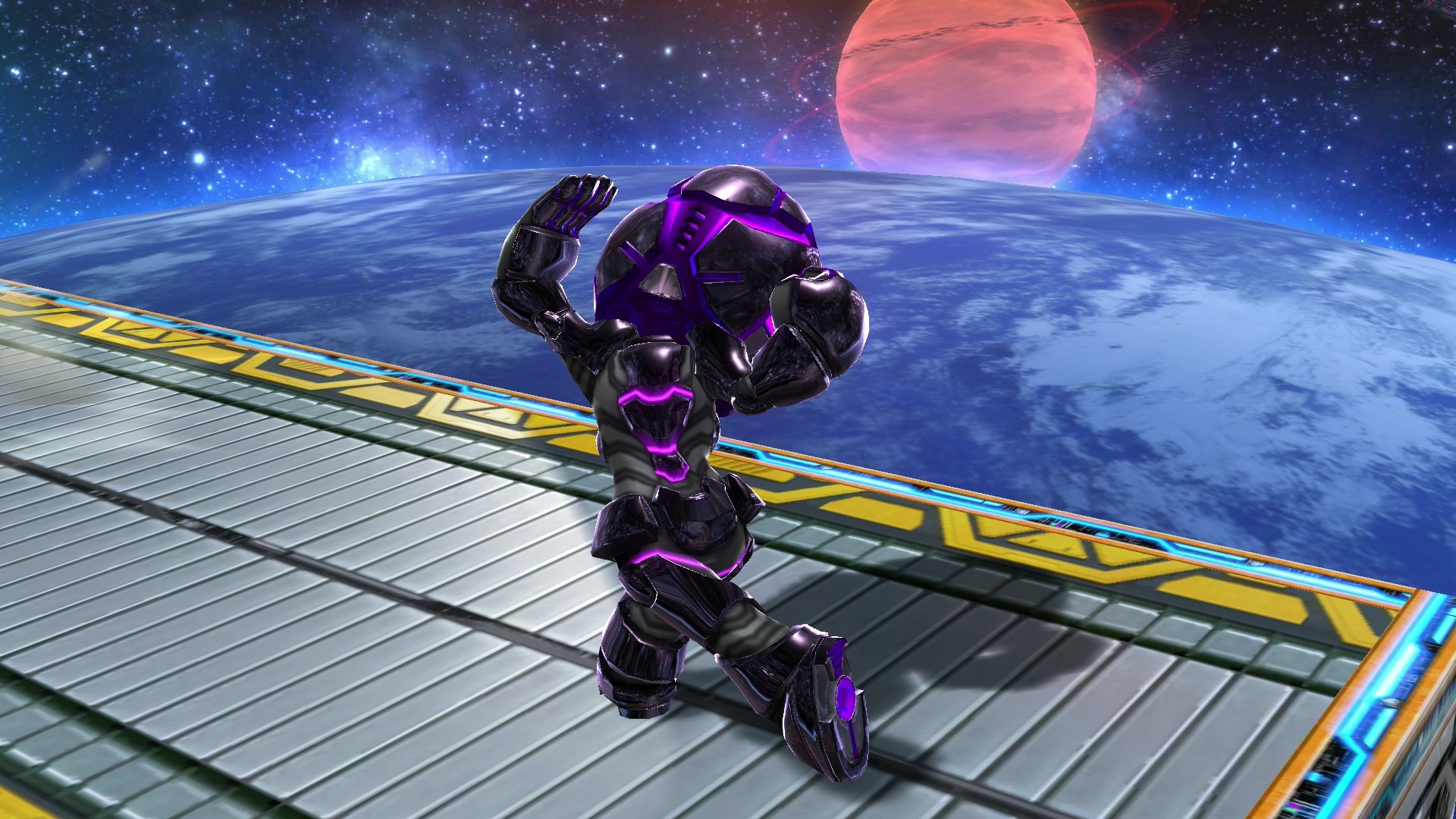 Dark Bionic Armor for Female Mii Brawler Mod for Super Smash Bros. (Wii ...