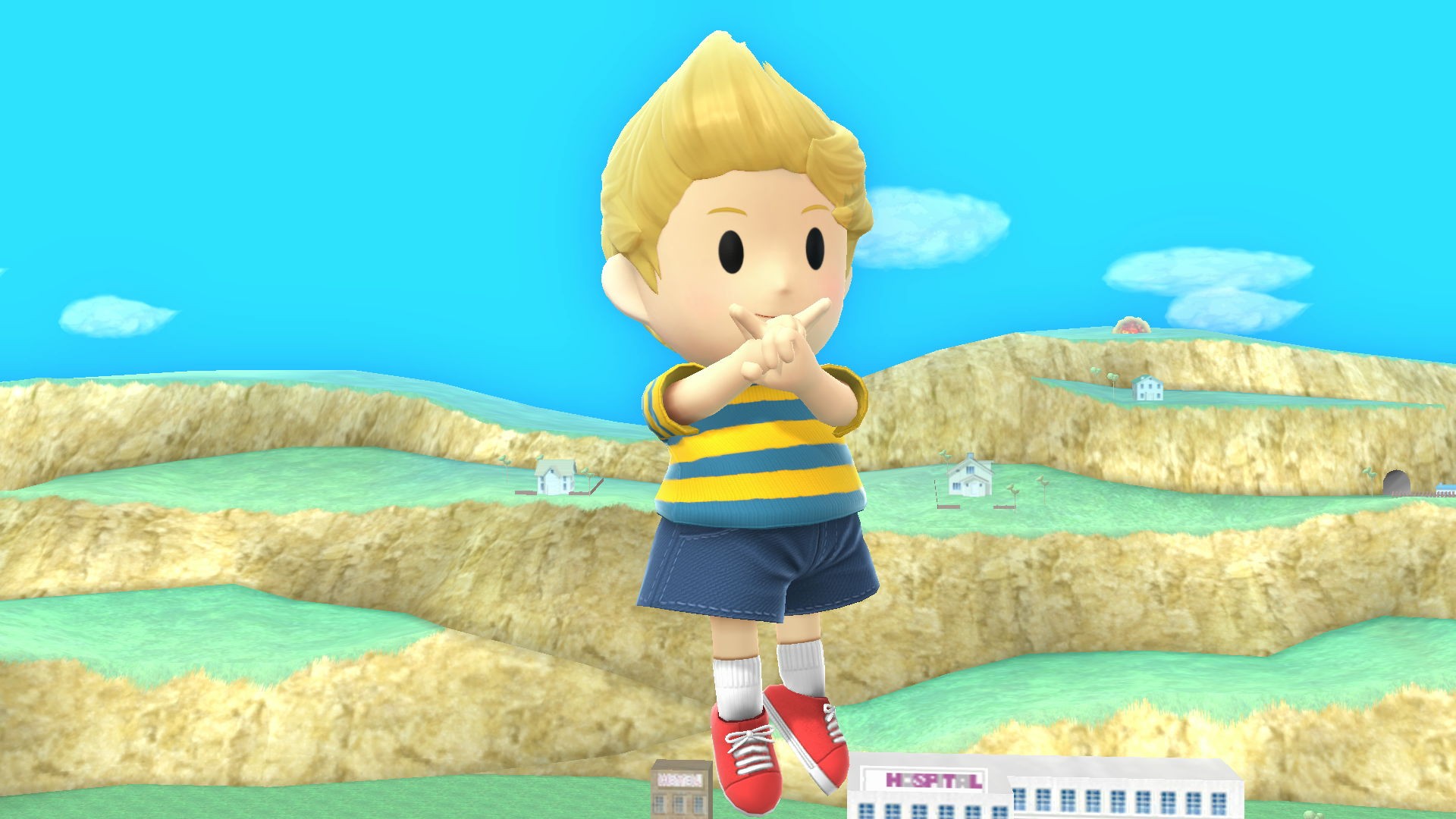 Ness themed Lucas [Super Smash Bros. (Wii U)] [Mods]