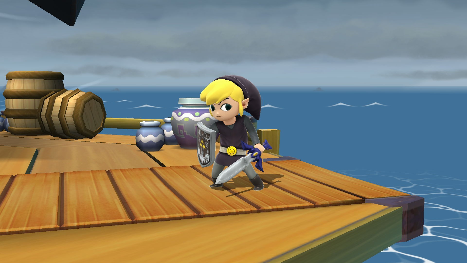 Human looking Black link/Toon Link [Super Smash Bros. (Wii U)] [Mods]
